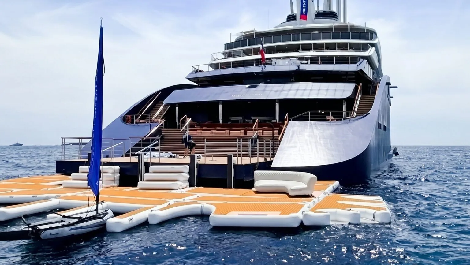 Why the world's largest sailing yacht is carrying inflatable sailboats