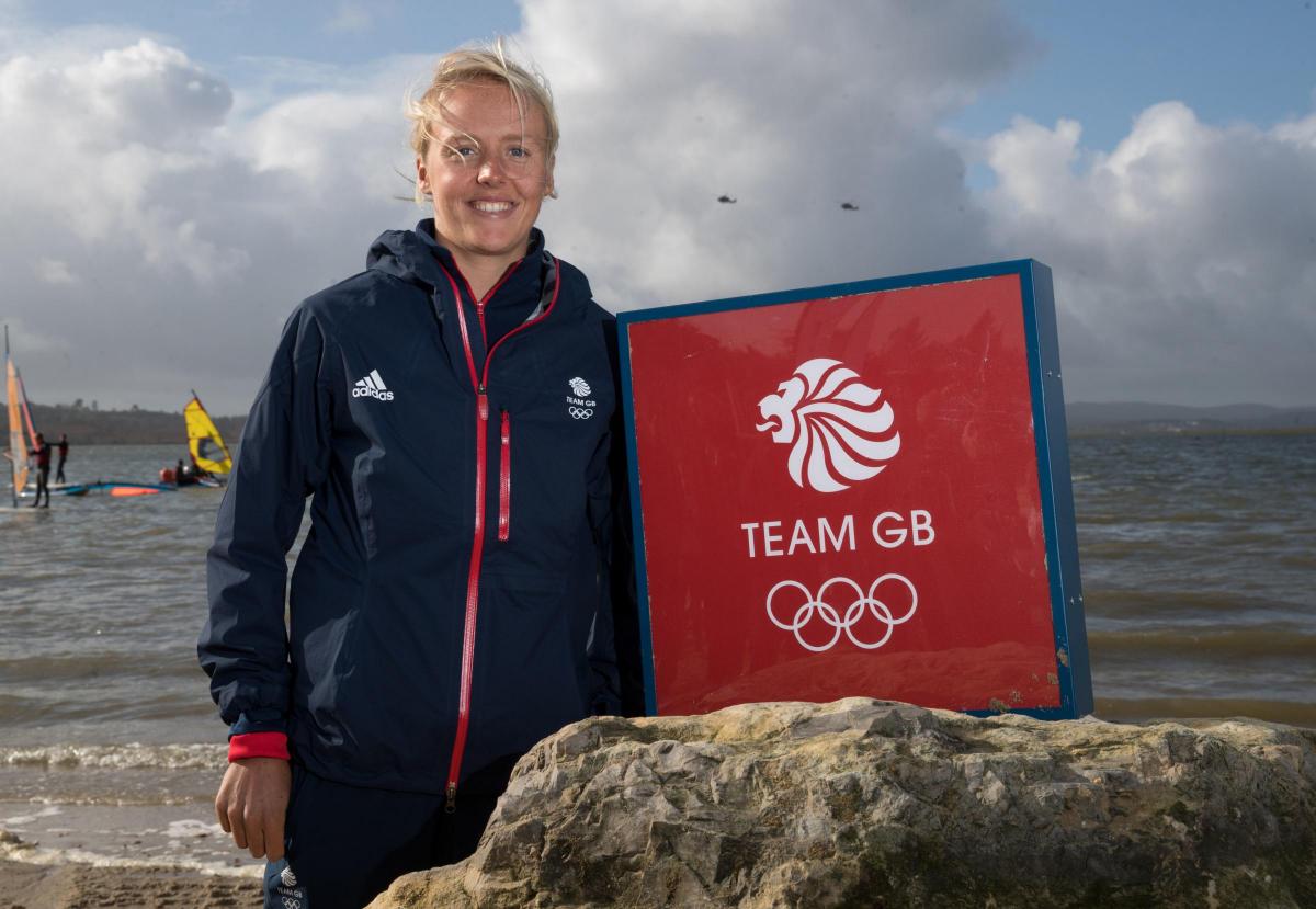 Olympic athlete returns to waves