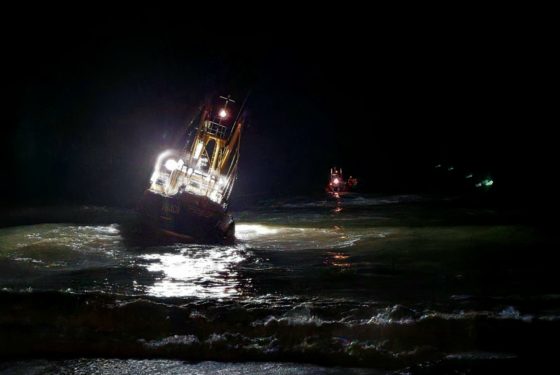 Aberystwyth RNLI rescues trawler from rocks – outside lifeboat station ...