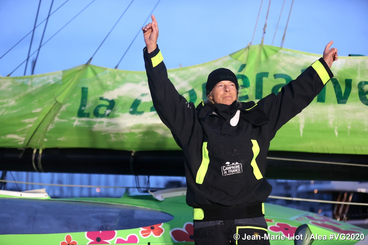 Miranda Merron finishes Vendée Globe