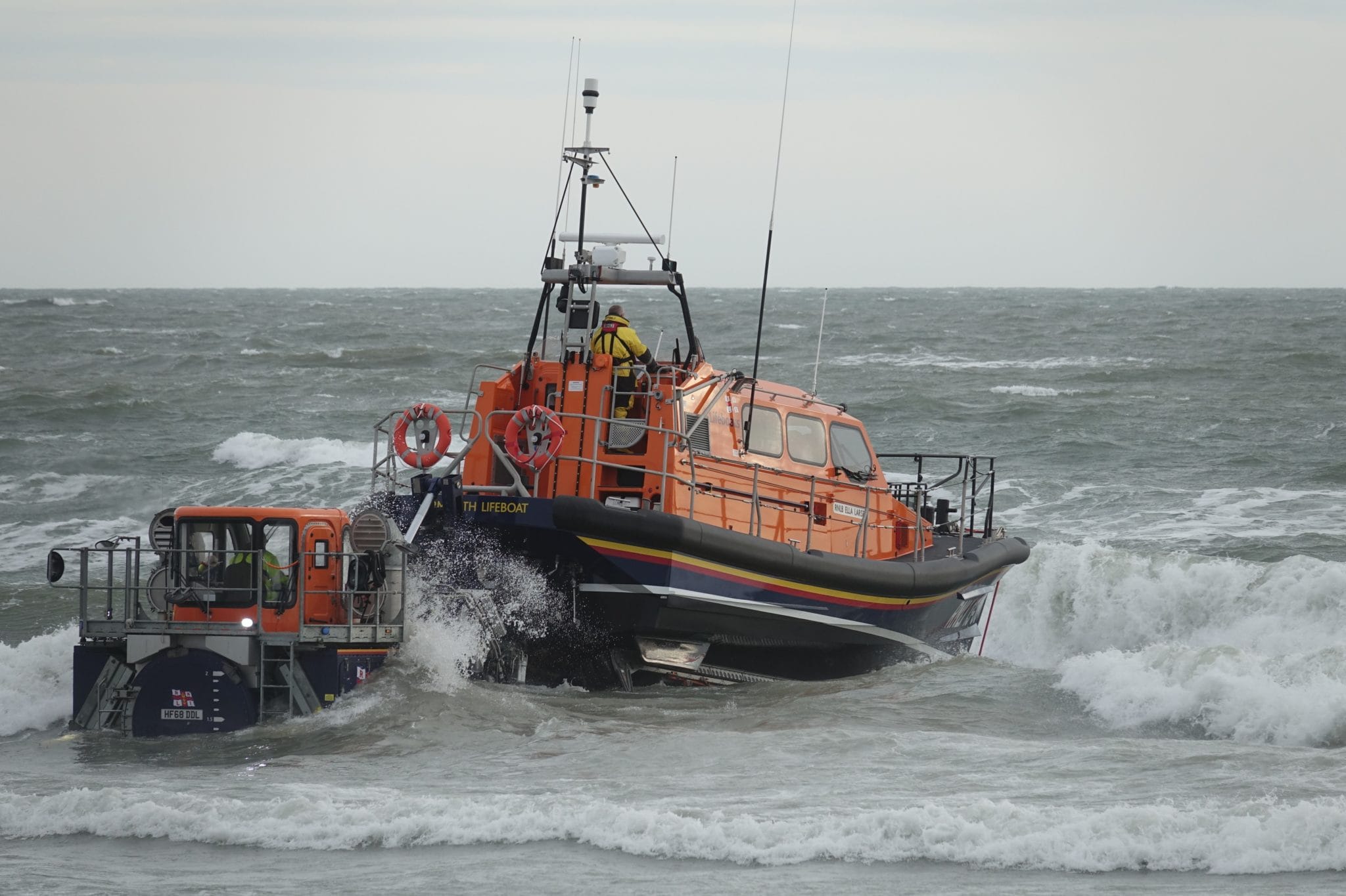 RNLI commemorates 100 years of tractor launched lifeboats