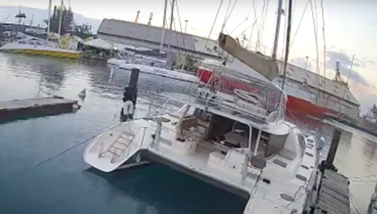 VIDEO: Out of control ferry causes destruction in Barbados