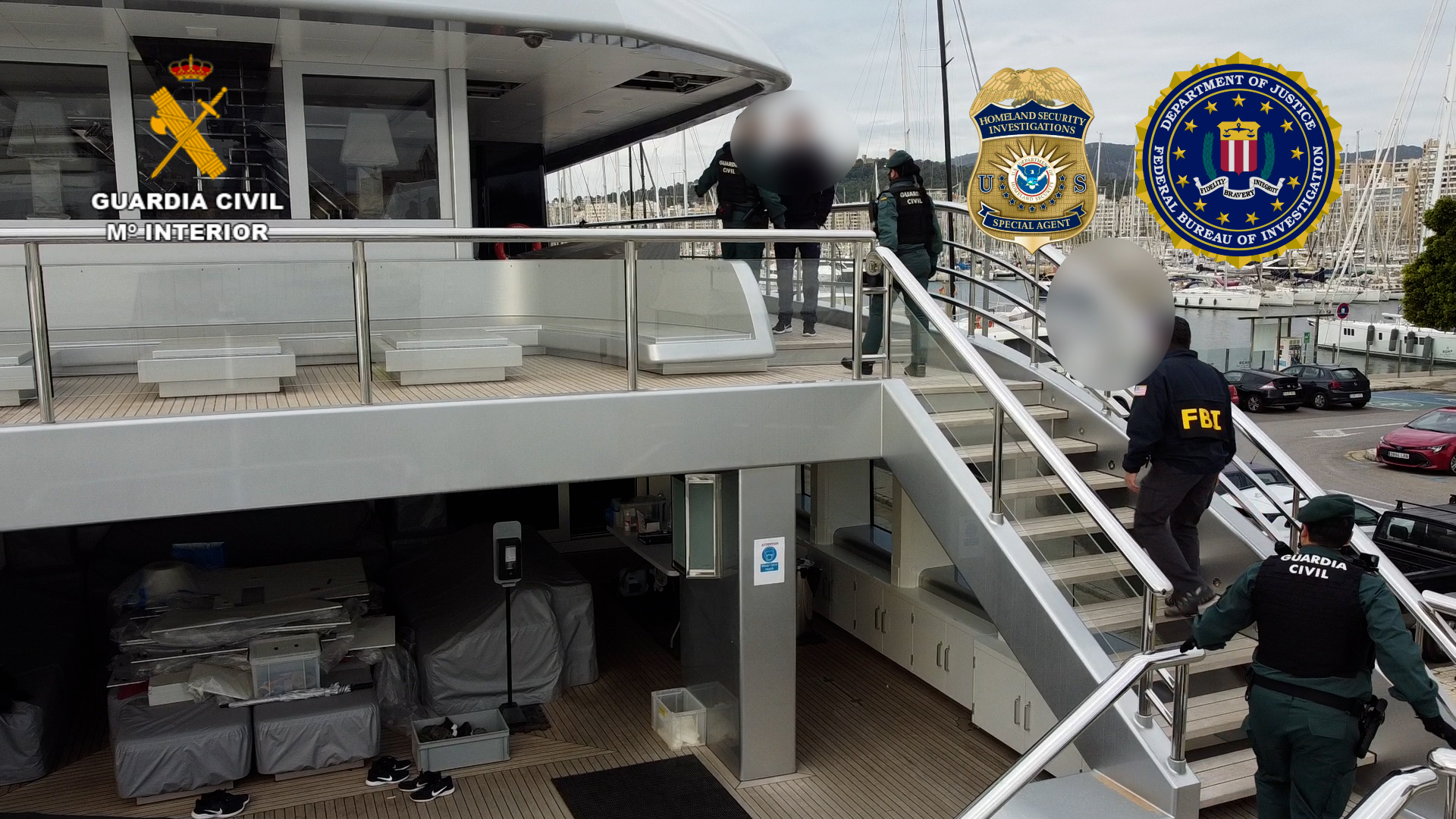 VIDEO: FBI and Spanish police seize Russian superyacht in Mallorca