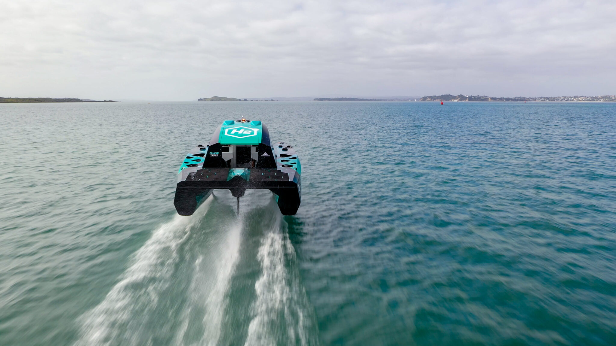 America's Cup: Watch Team NZ's hydrogen chase boat reach 50 knots