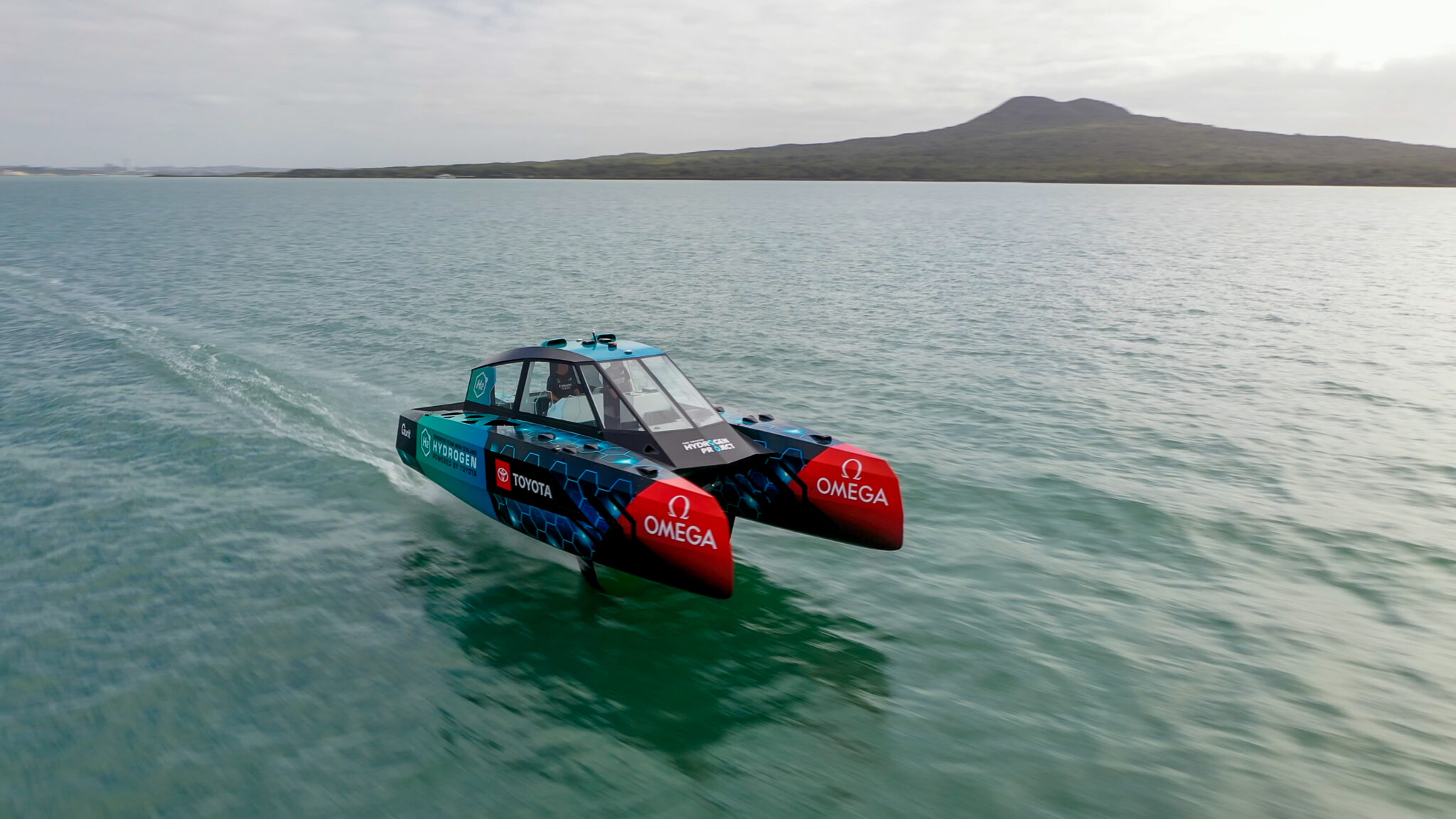 America's Cup: Watch Team NZ's hydrogen chase boat reach 50 knots