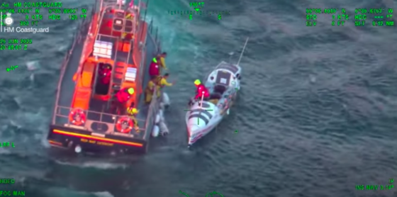 Sixteen rowers rescued in round Great Britain challenge