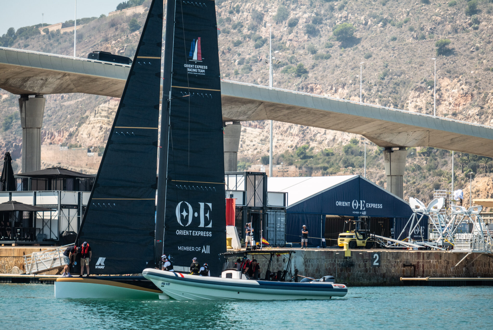 America's Cup: Watch as France’s Orient Express AC40 hits the water