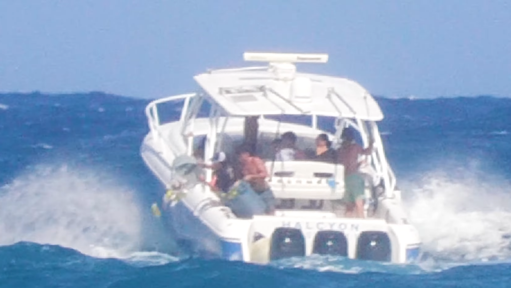 Boaters dump rubbish overboard during Florida's boozy Boca Bash