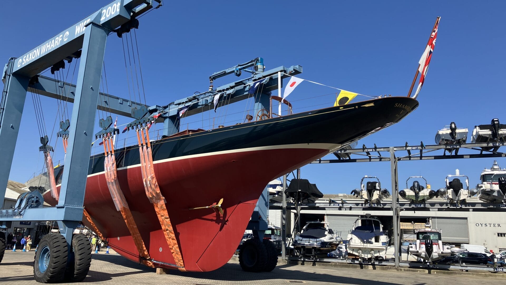 Legendary J Class Shamrock V relaunched