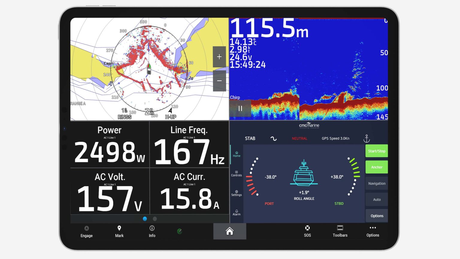 CMC Marine integrates stabilisation systems with Garmin displays